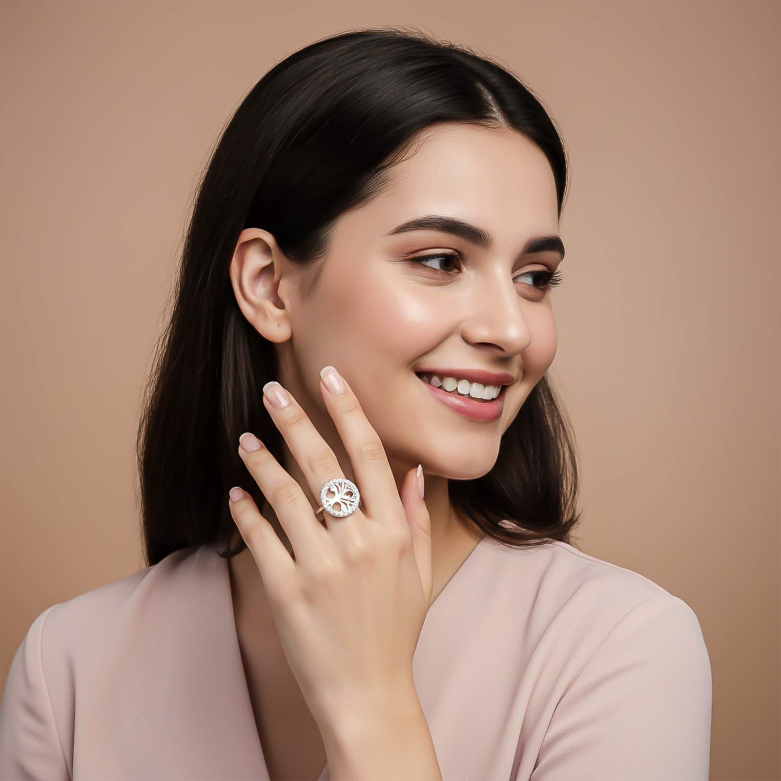 Silver Adam's Tree Of Life Ring – Zalkari